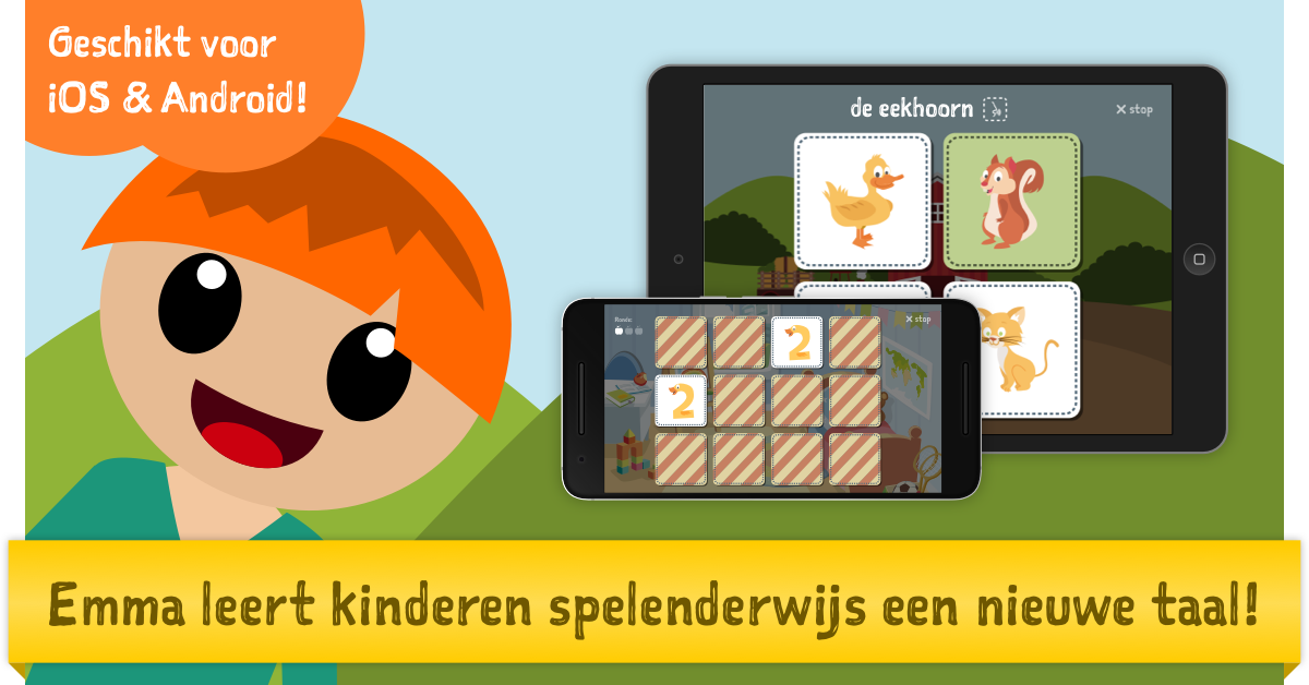 Talen Leren met Emma - woordenschat-app voor kleuters en peuters